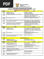 UACE Timetable 2025 | PDF