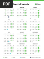 Payroll Calendar 2025 | PDF