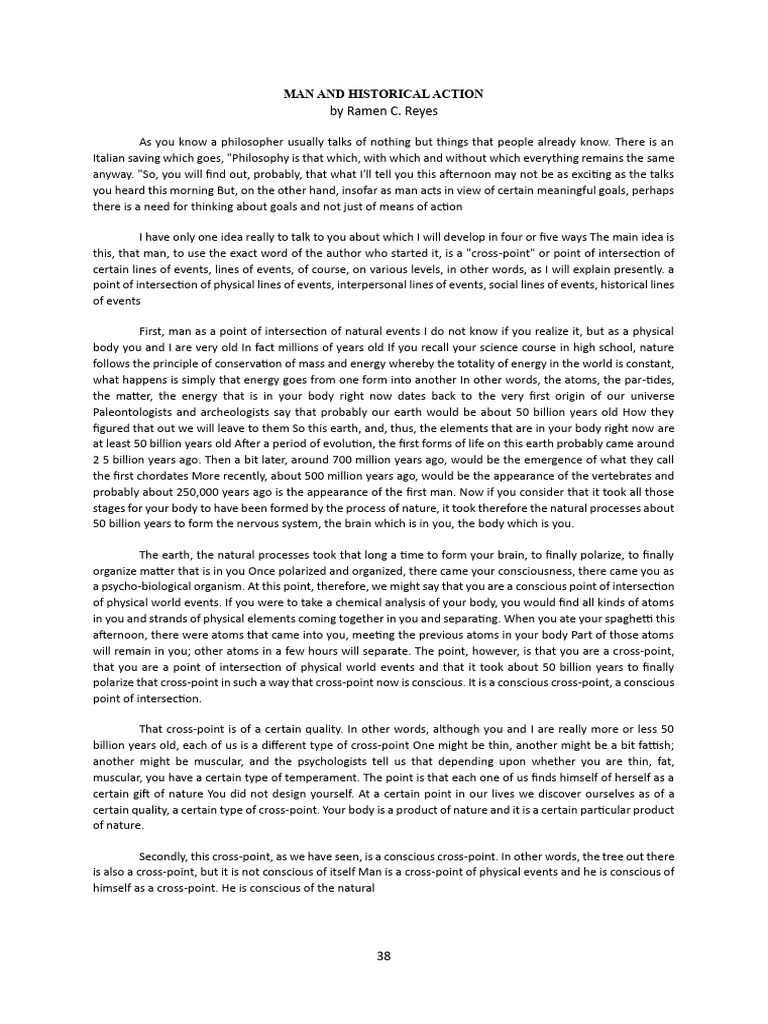 Man and Historical Action | PDF | Existentialism | René Descartes