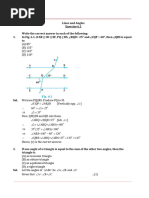 Lines and Angles Class 9 | PDF | Triangle | Euclid