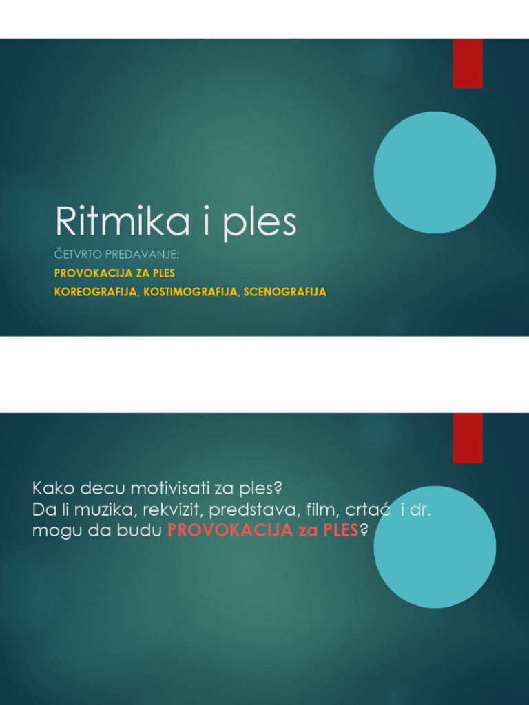 Ritmika-i-ples-4-predavanje | PDF