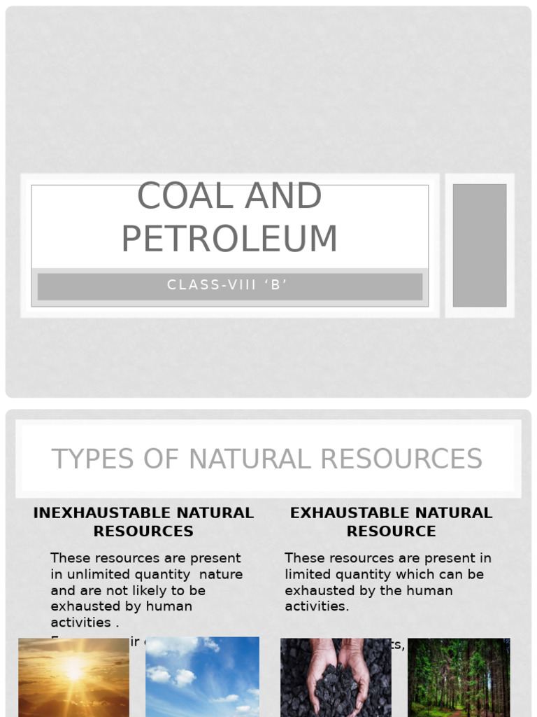 Coal and Petroleum | PDF | Coal | Fuels