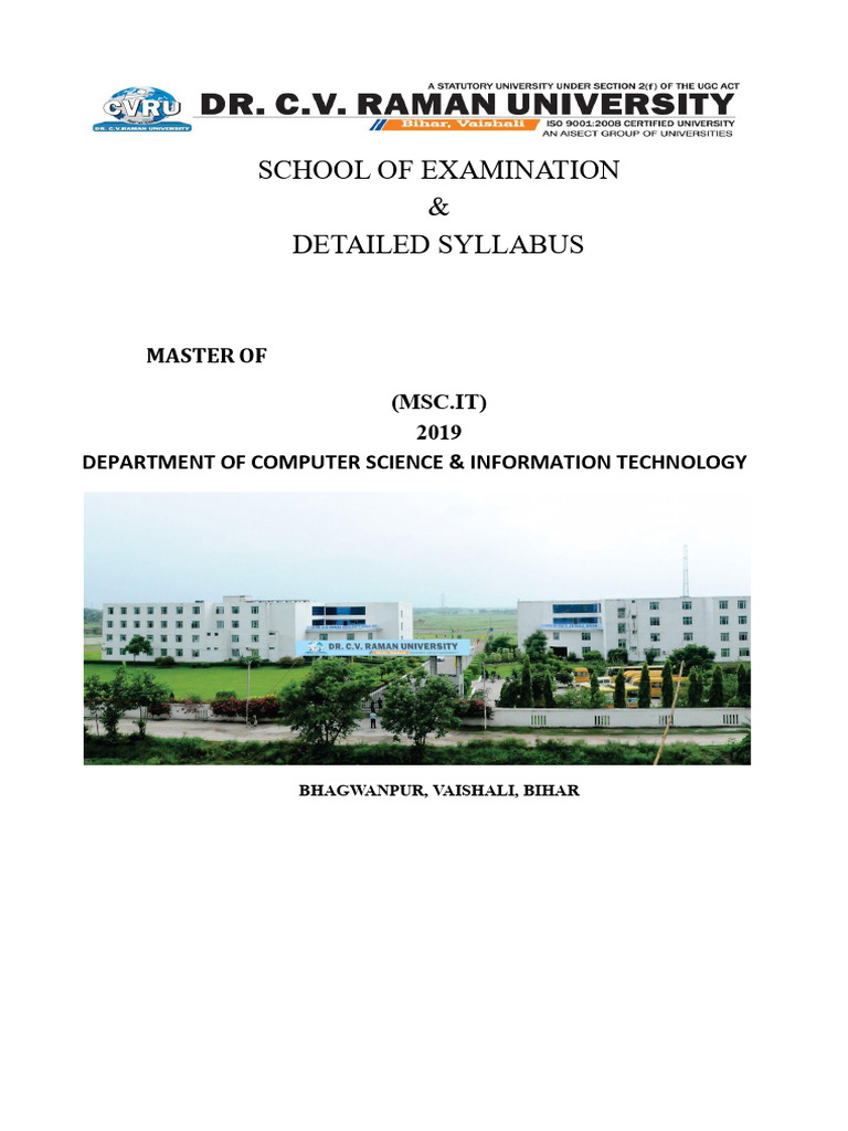 MSC It New Syllabus Formatted by Me | PDF | Computer Network | C++