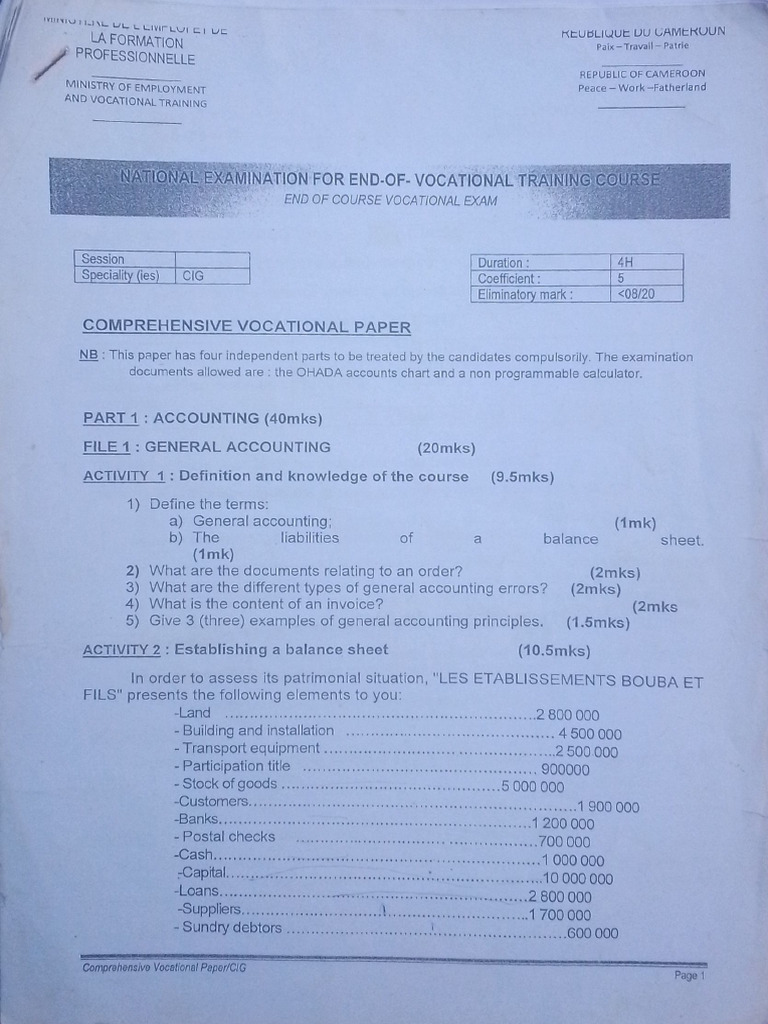 Scanned - 20241023 - 165010national Diploma (ND) Examination Paper | PDF