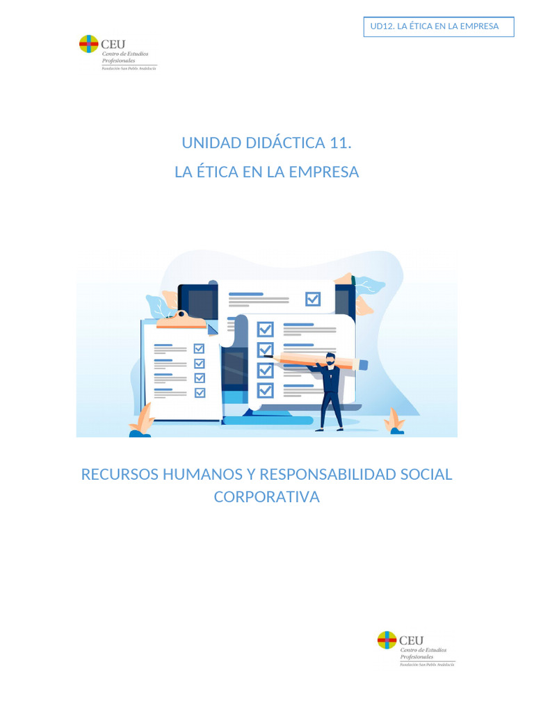 Ud11. La Ã Tica en La Empresa | PDF | Business | Gestión de recursos humanos
