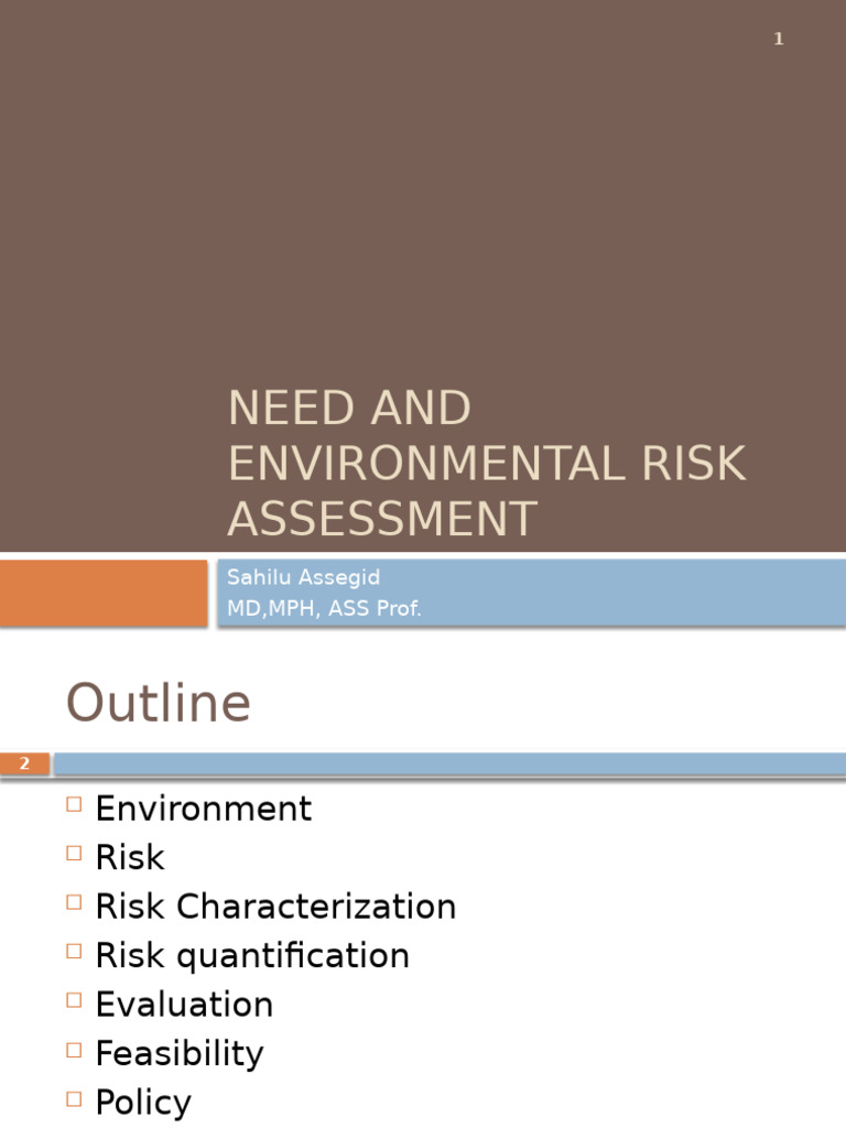 Environmental Risk Assessment Guide | PDF | Risk | Natural Environment