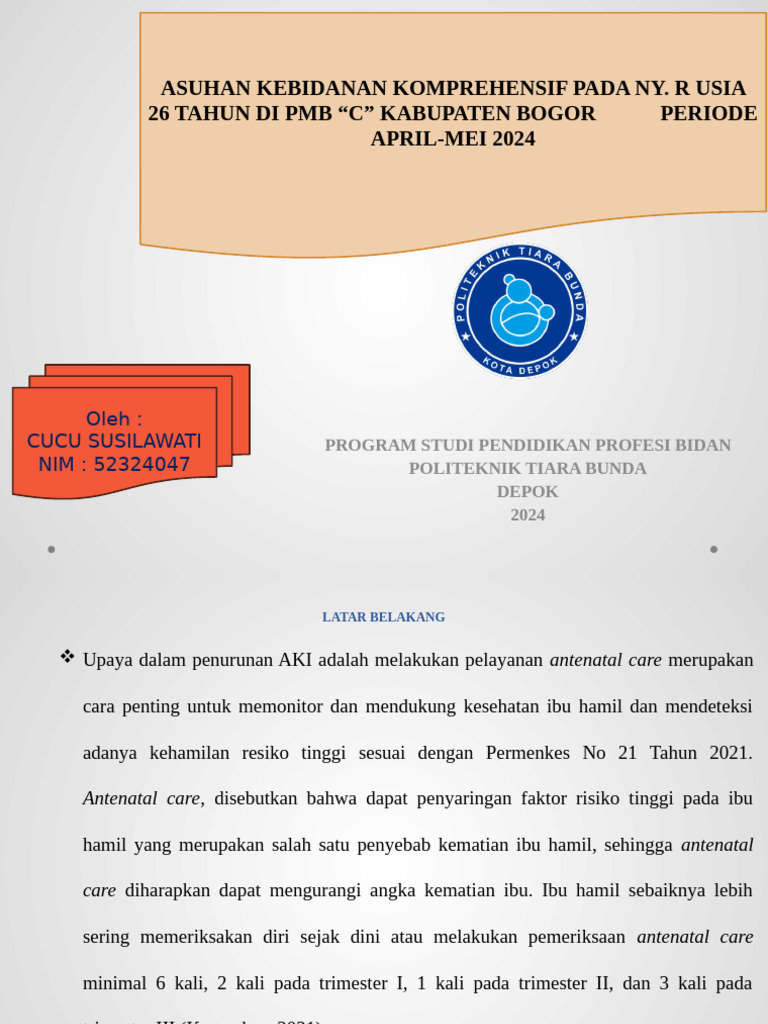 Asuhan Kebidanan Ny. R di Bogor | PDF