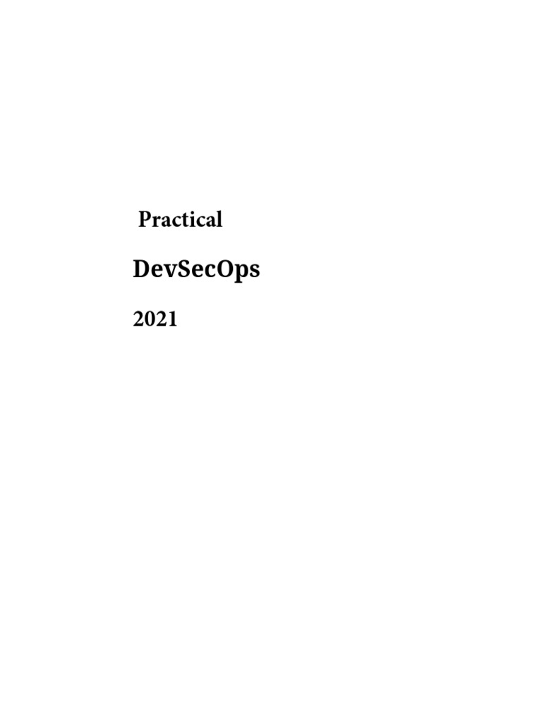 Practical Devsecops 2021 8 Pdf Cloud Computing Software Development