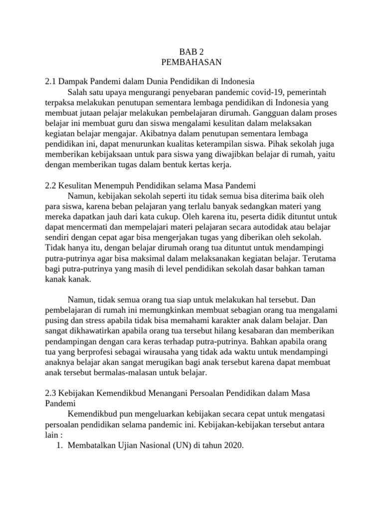 BAB 2 Bahasa Indonesia Aini | PDF | Karier & Perkembangan