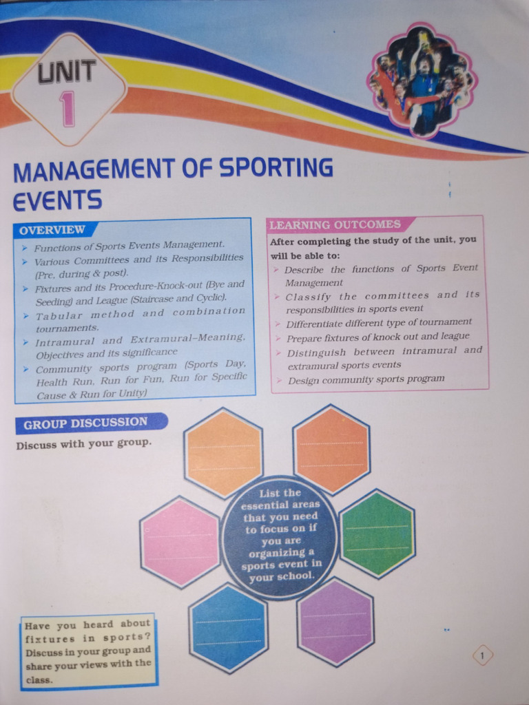 Ch -1 (Management of Sporting Events) | PDF
