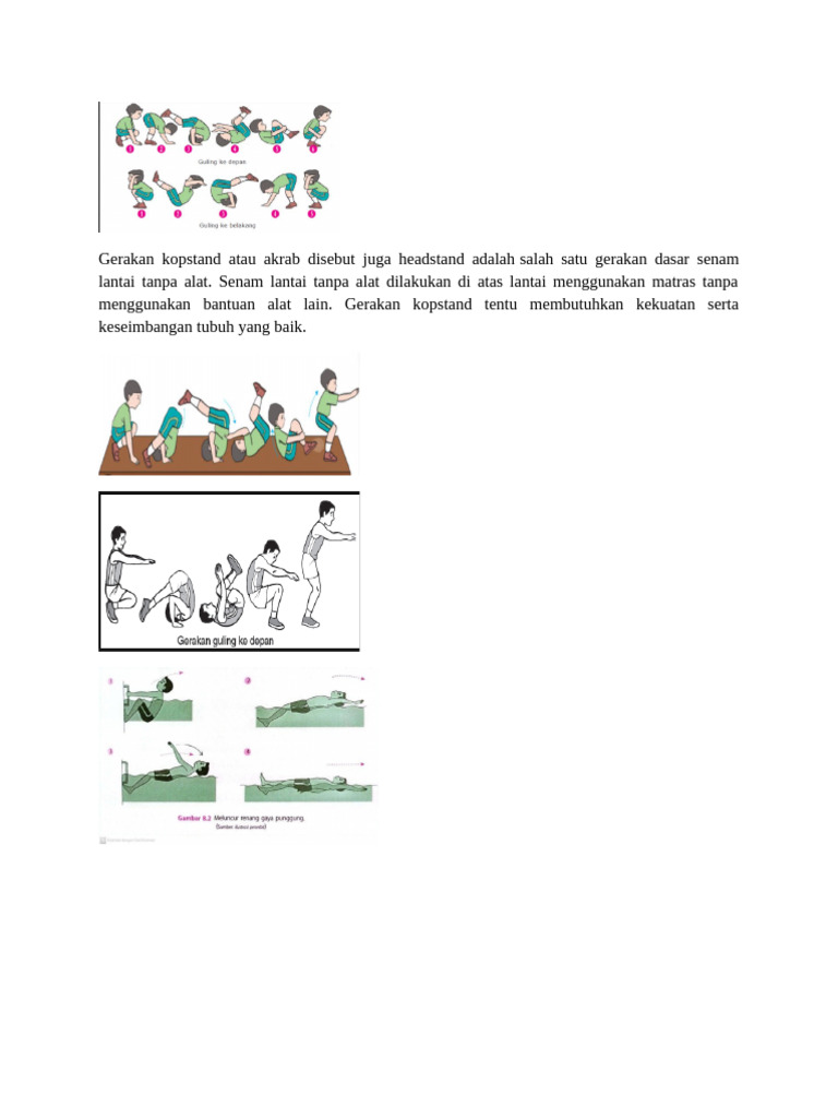 Gerakan Kopstand Atau Akrab Disebut Juga Headstand Adalah | PDF | Gaya ...