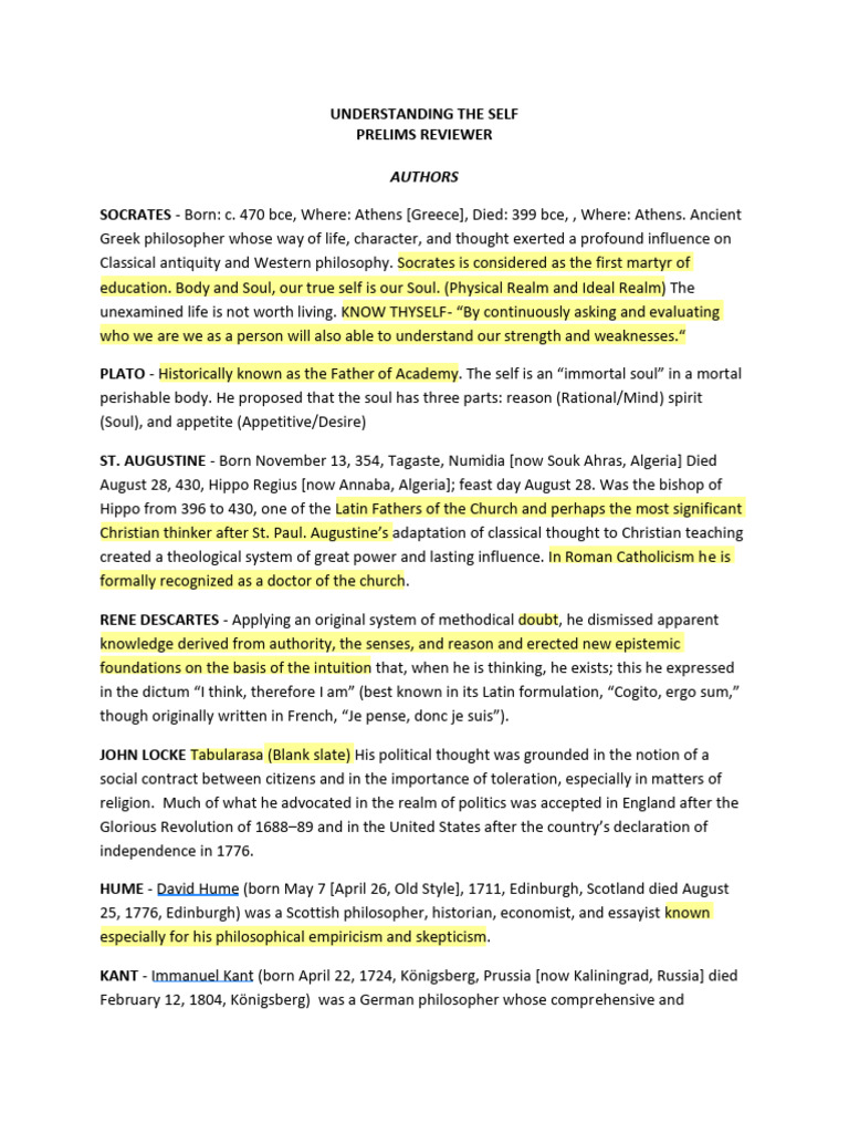 UTS-Reviewer | PDF | Id | Soul