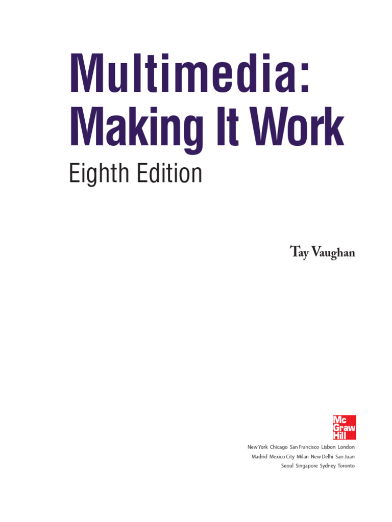 Multimedia Making It Work by Tay Vaughan (001-050) | PDF | World Wide Web | Internet & Web