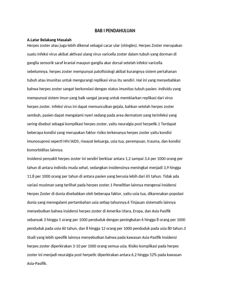 Herpes Zooster | PDF