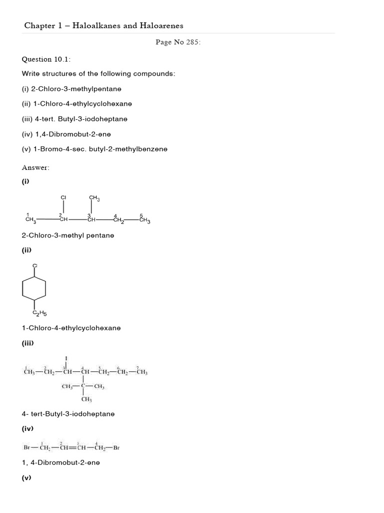 CH 10 | PDF | Alkane | Isomer
