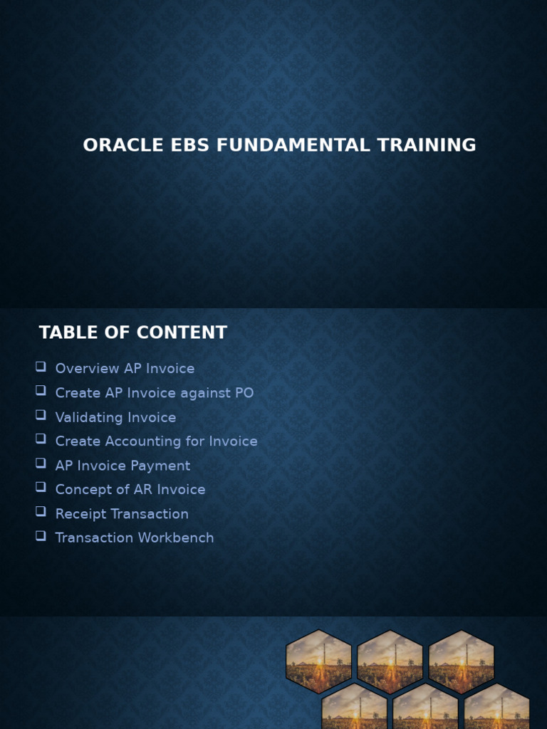 Oracle Ebs Fundamental Training - Session 9 | PDF