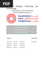 Engineering Lab Report Template | PDF | Experiment | Electrical Network