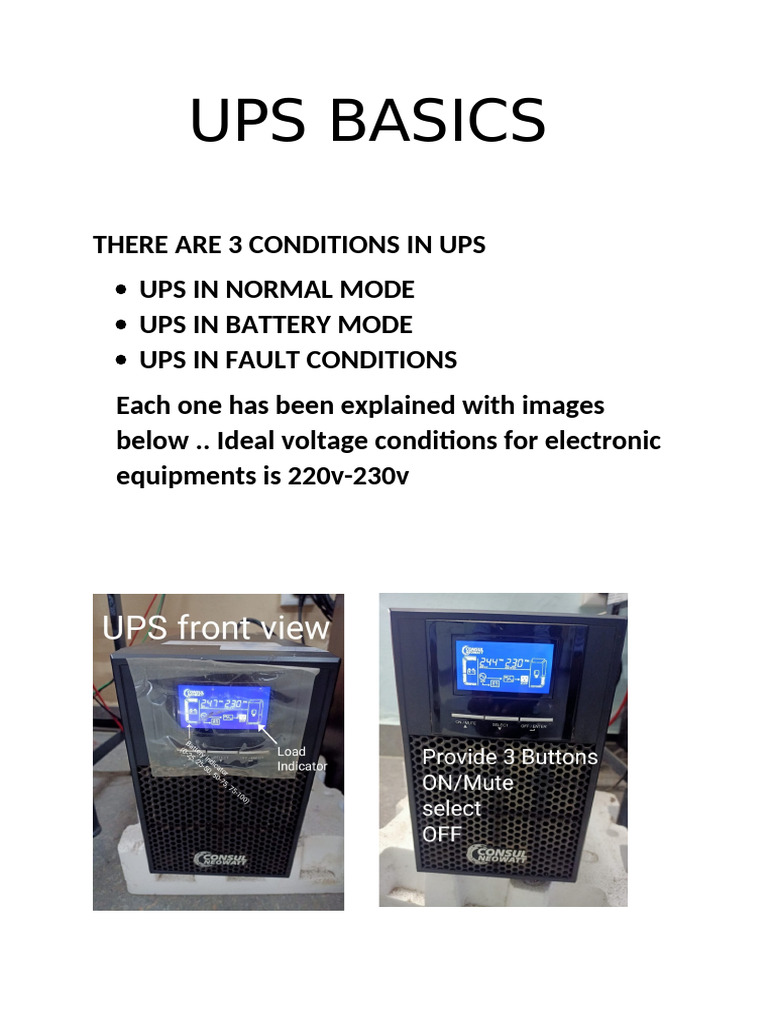 Ups Basics | PDF