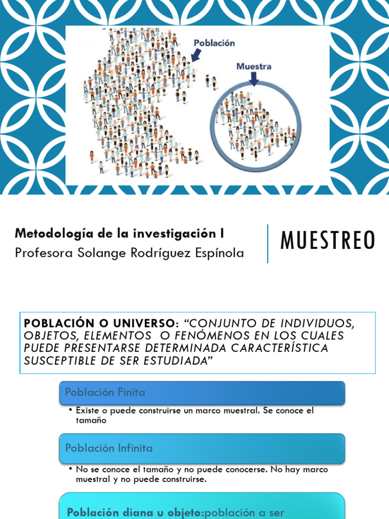 Clase Muestreo | PDF | Muestreo (Estadísticas) | Probabilidad