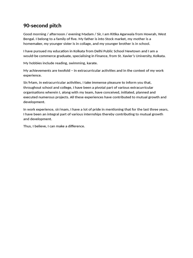 Intro Pitch | PDF | Business