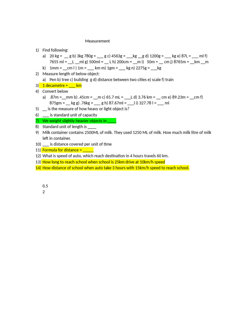 Chap 11 Measurement | PDF