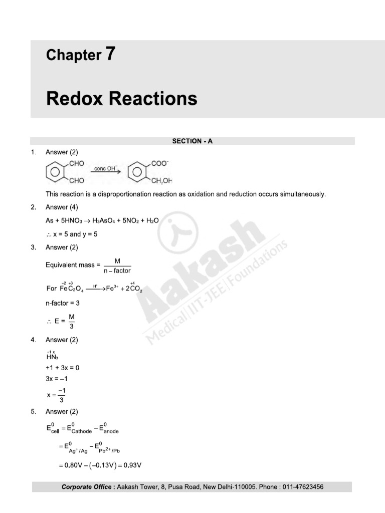 CHEM XI Sol Chapter 7 | PDF