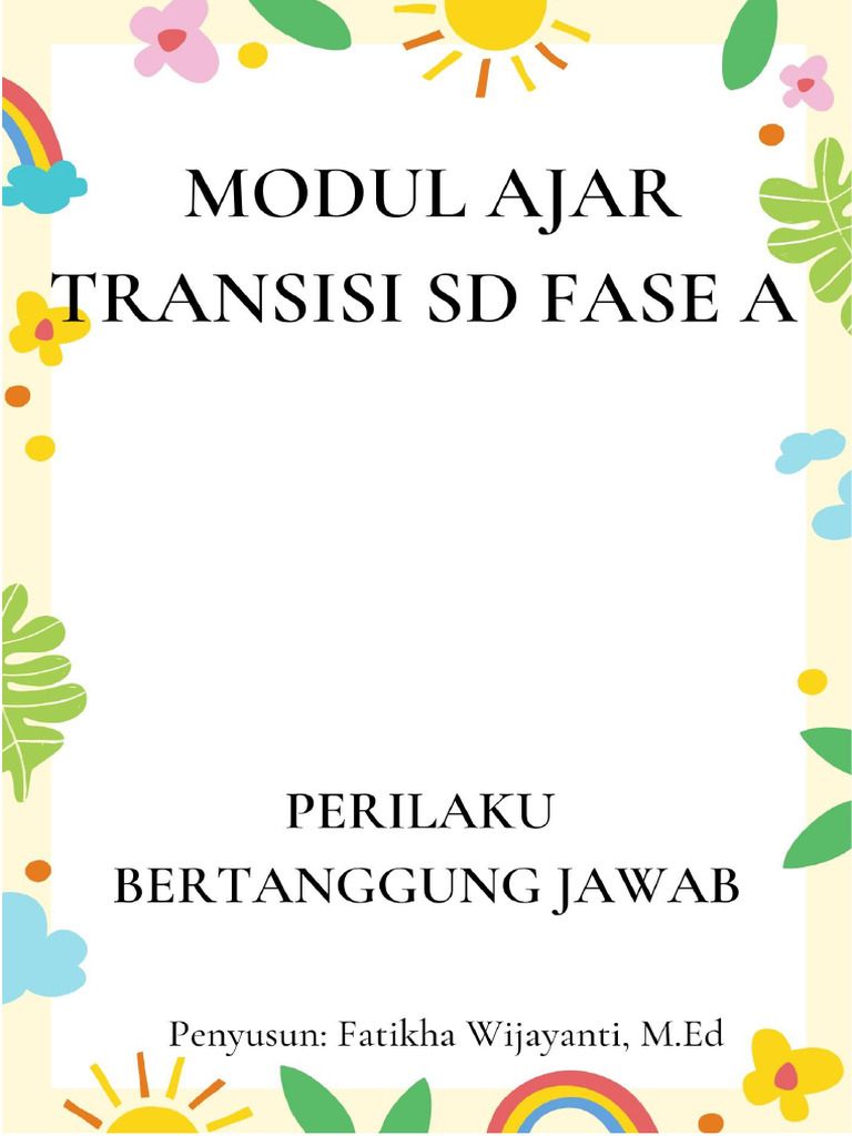 Modul Ajar Pendidikan Pancasila - MA Transisi - Belajar Bertanggung Jawab Dari Lingkungan ...