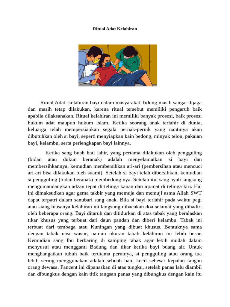 Ritual Adat Kelahiran Suku Tidung | PDF