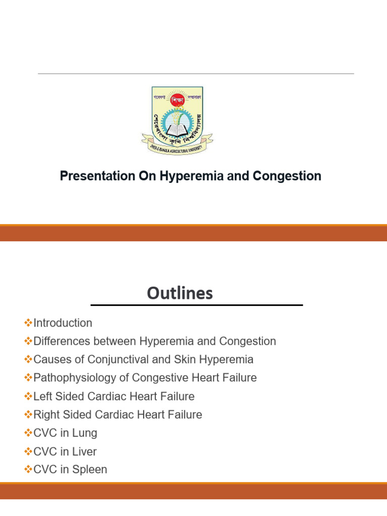 Hypemia and Congestion Edited | PDF | Lung | Heart