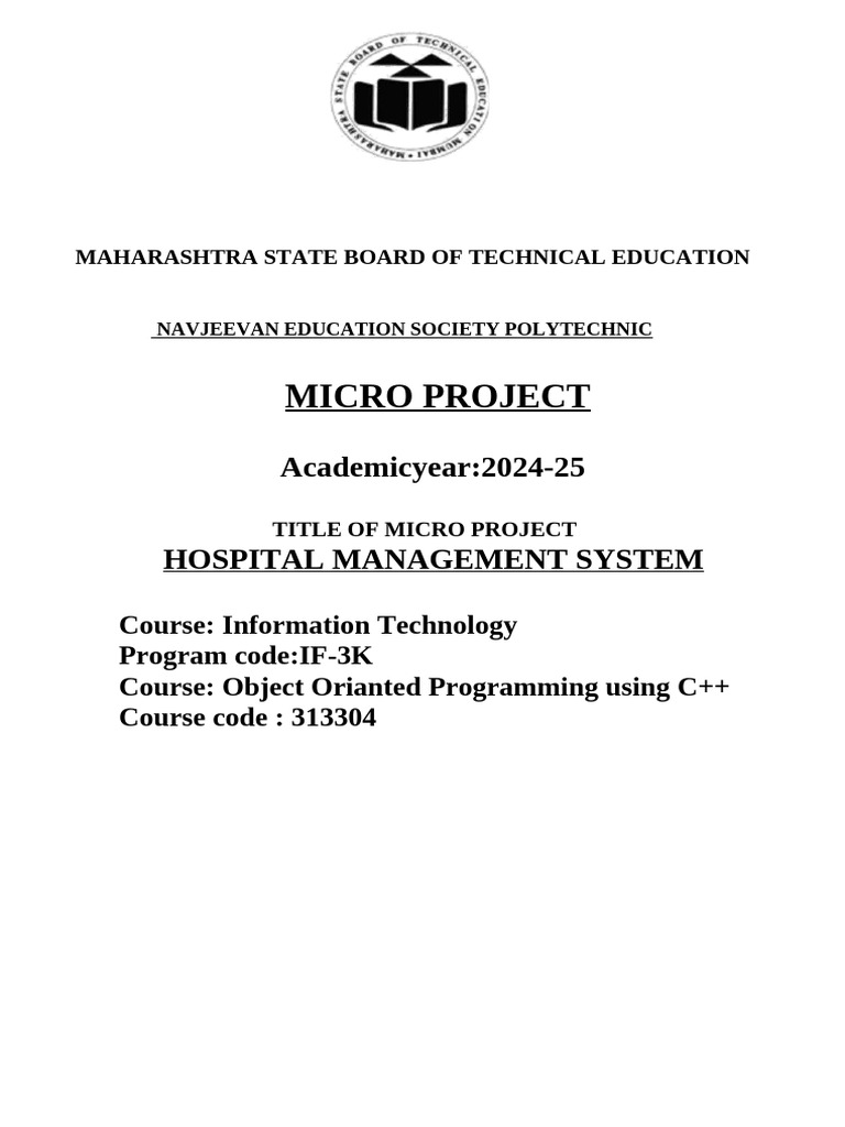 Sai Daine Oops Microproject | PDF | C++ | Computer Programming