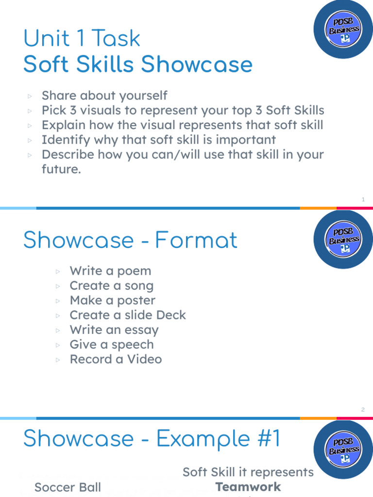 Unit 1 Assessment - Soft Skills Showcase | PDF