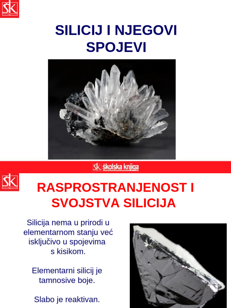 Silicij I Njegovi Spojevi | PDF