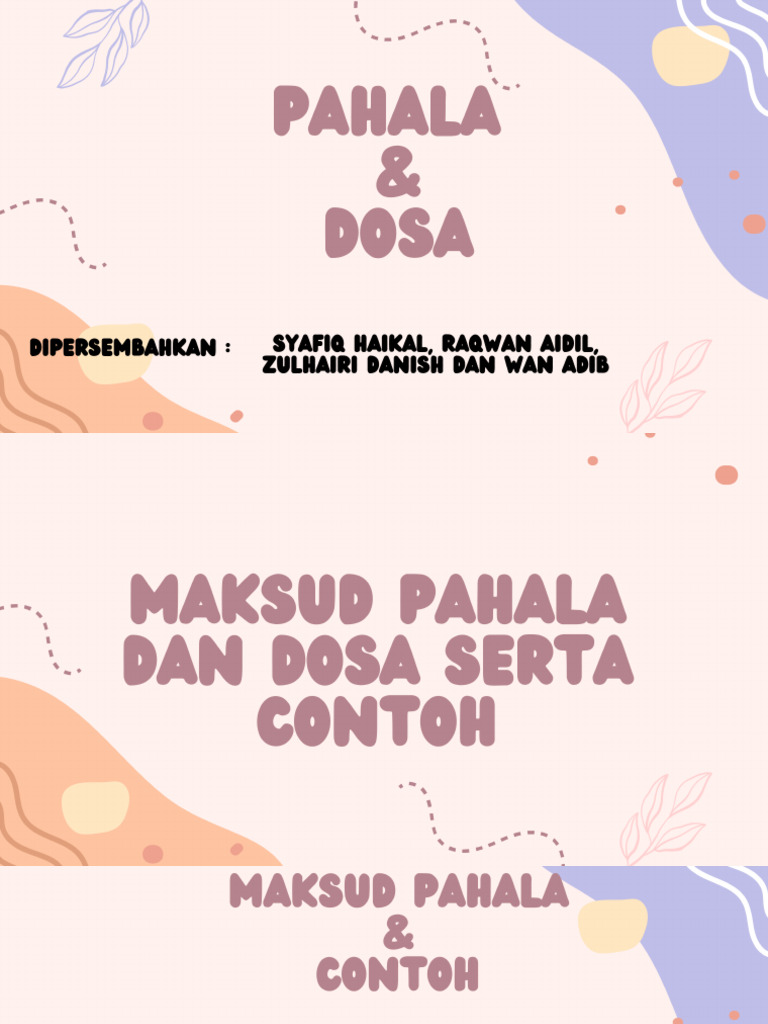 Pahala & Skrin (Wan Mohammad Adib) | PDF
