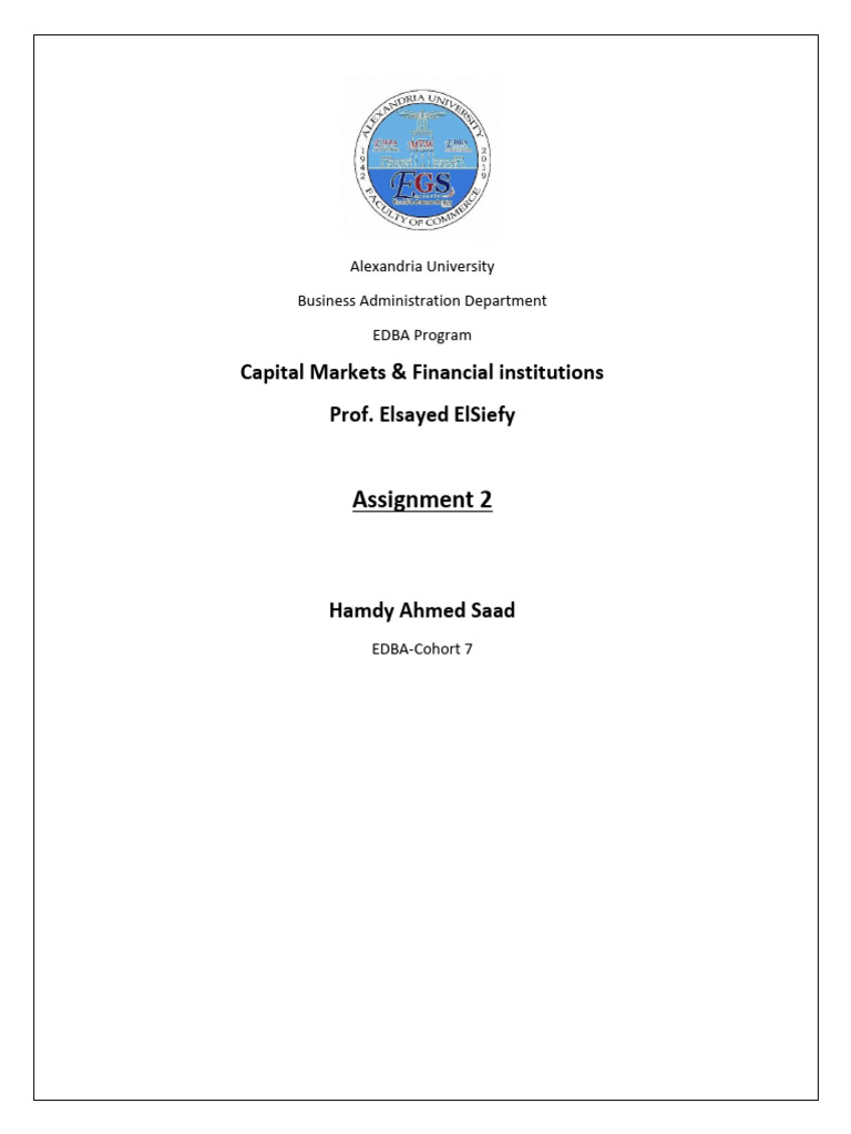 Assignment 2 - Hamdy Ahmed | PDF