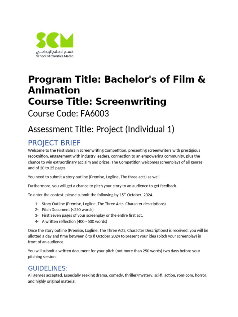 3 - Assignment 1 Project Brief Sept 2024 | PDF