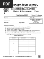 KCSE 2025 History Paper 1 Overview | PDF | Kenya