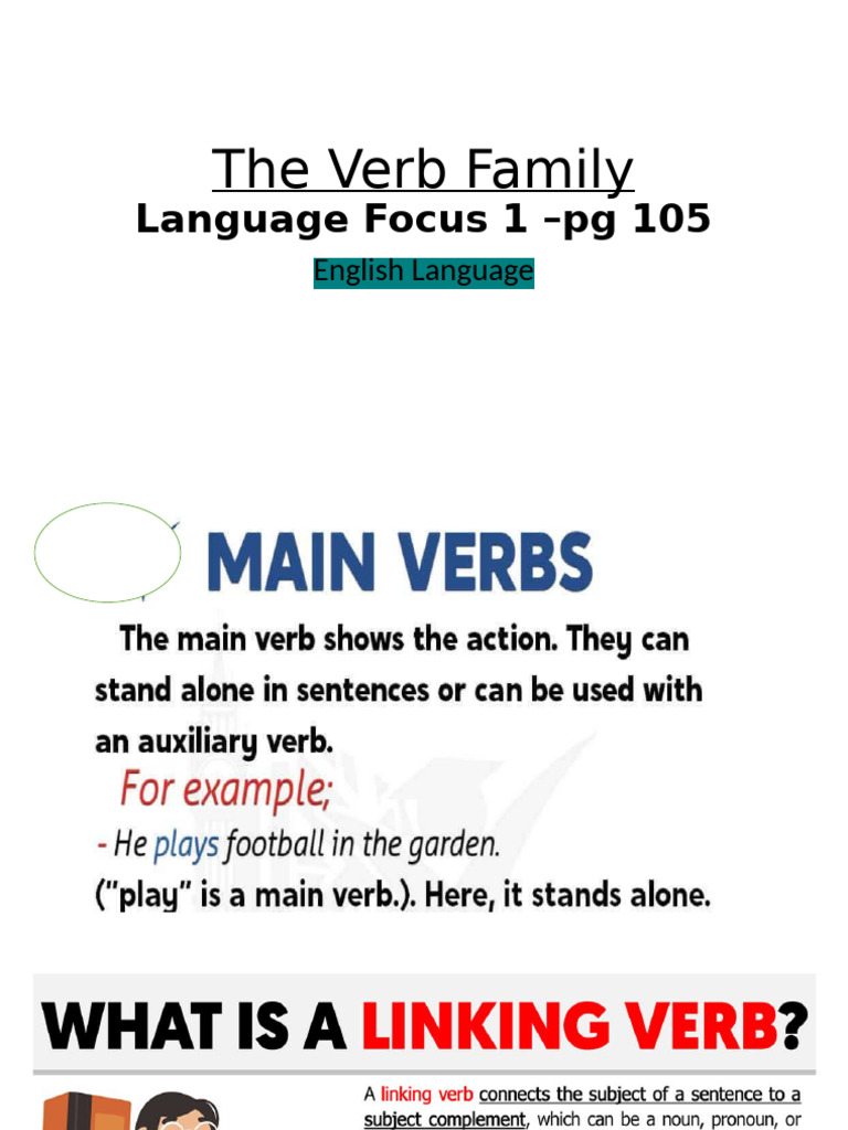 The Verb Family | PDF
