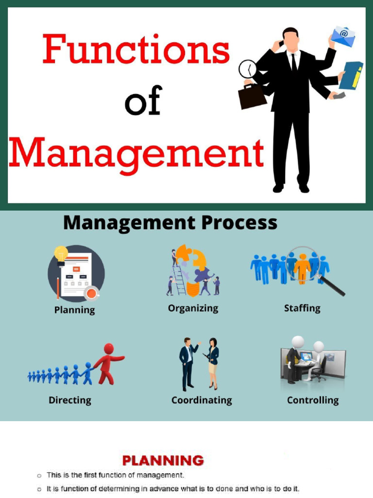 Functions of Management | PDF