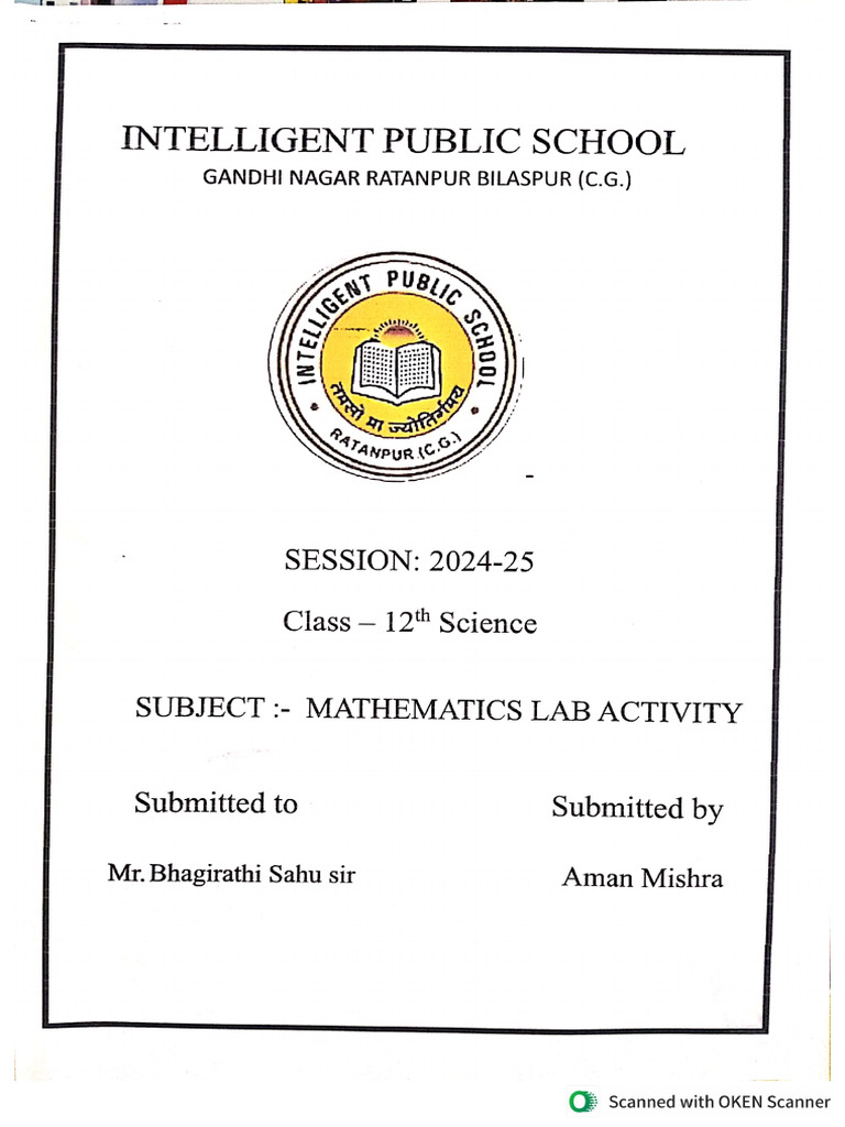 Mathematics Lab Activity | PDF