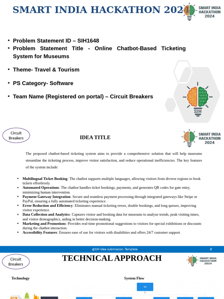 Chatbot Ticketing for Museums SIH1648 | PDF | Cloud Computing | Computing