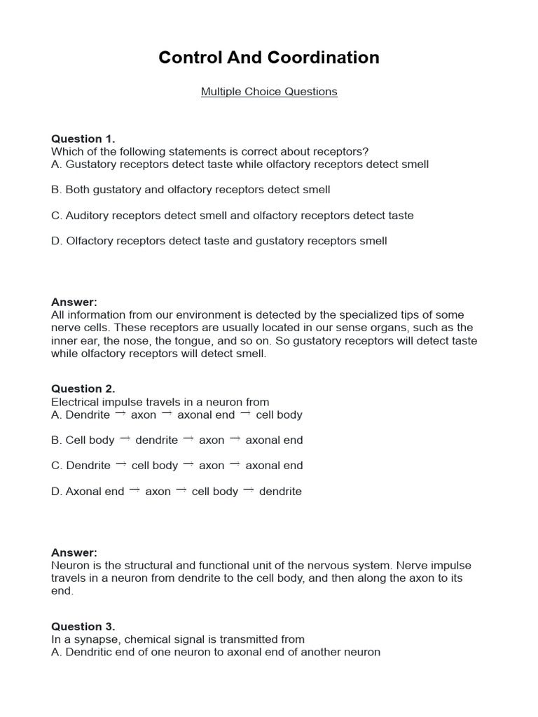 ch7-1 | PDF | Neuron | Motor Neuron