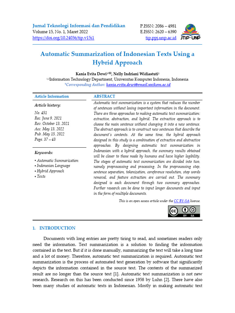 The Design of Automatic Summarization of 1fb33ee8 | PDF | Computational Neuroscience ...