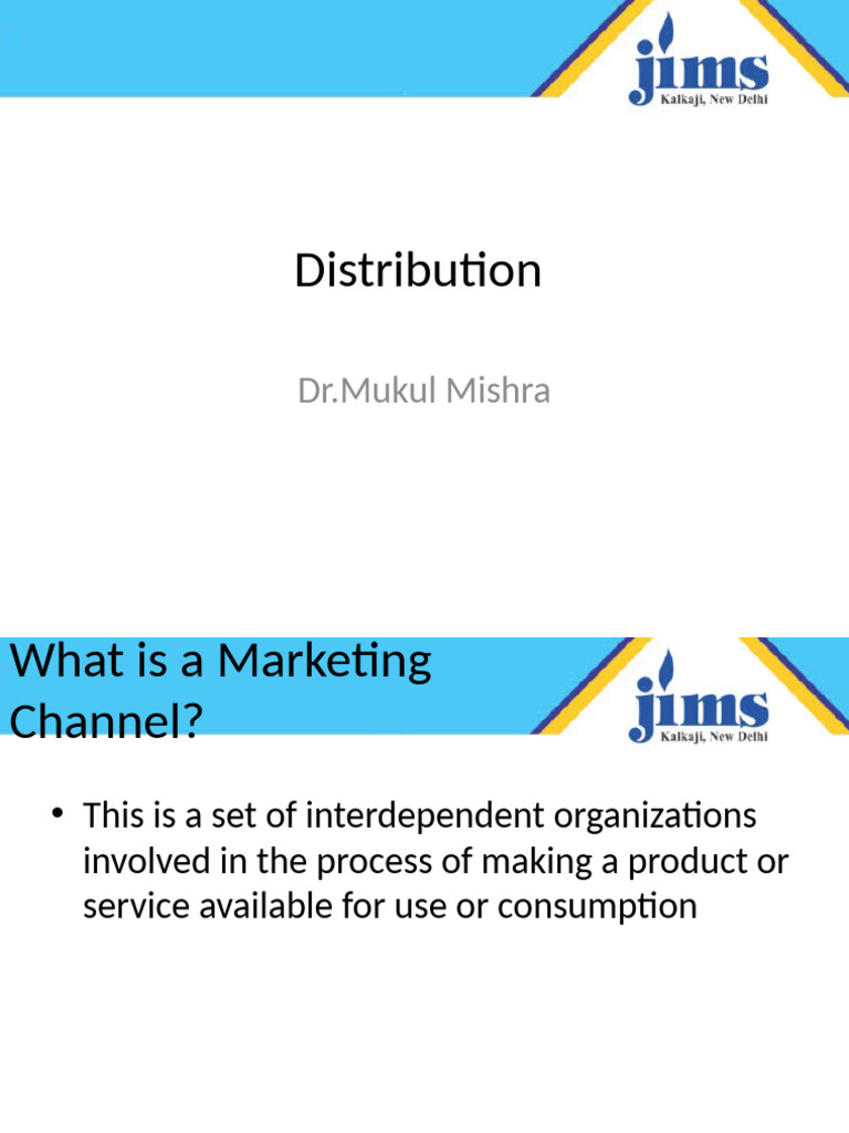 Unit 9 Distribution and Logistics | PDF | Retail | Sales