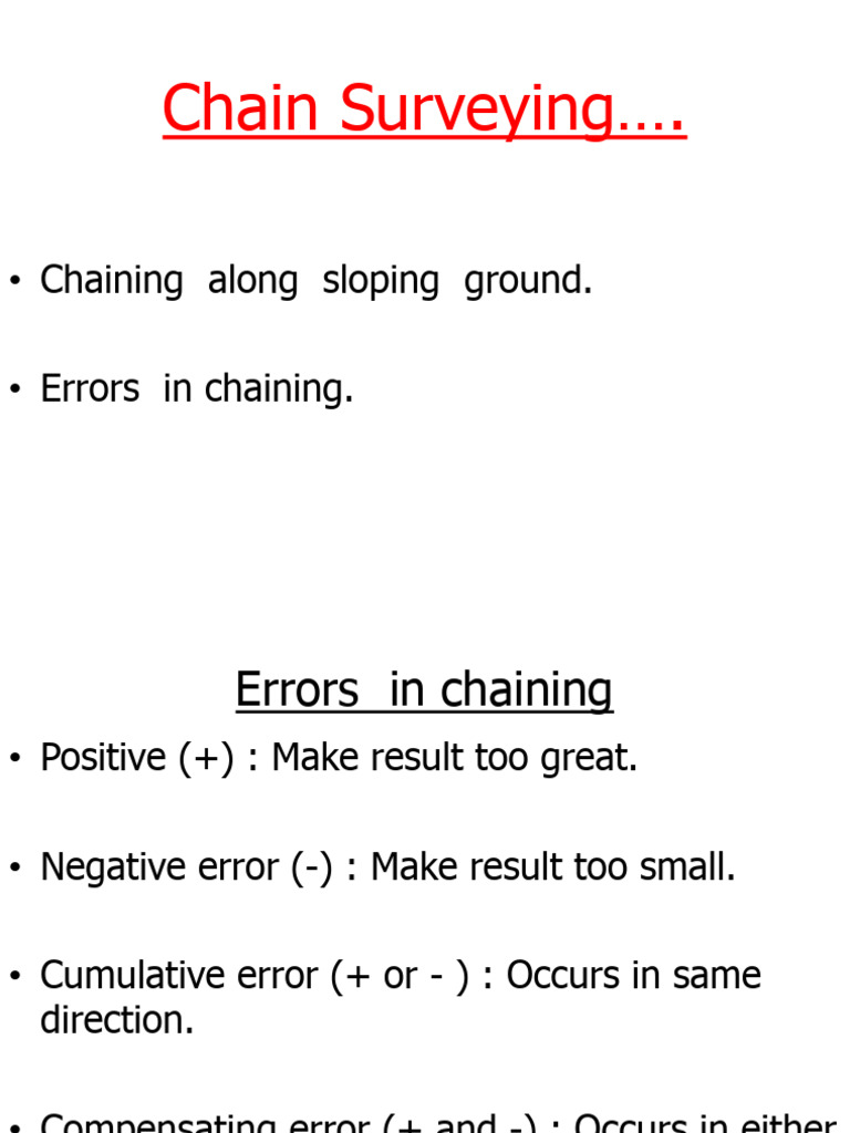Chain Surveying-II_Notes | PDF | Surveying | Triangle