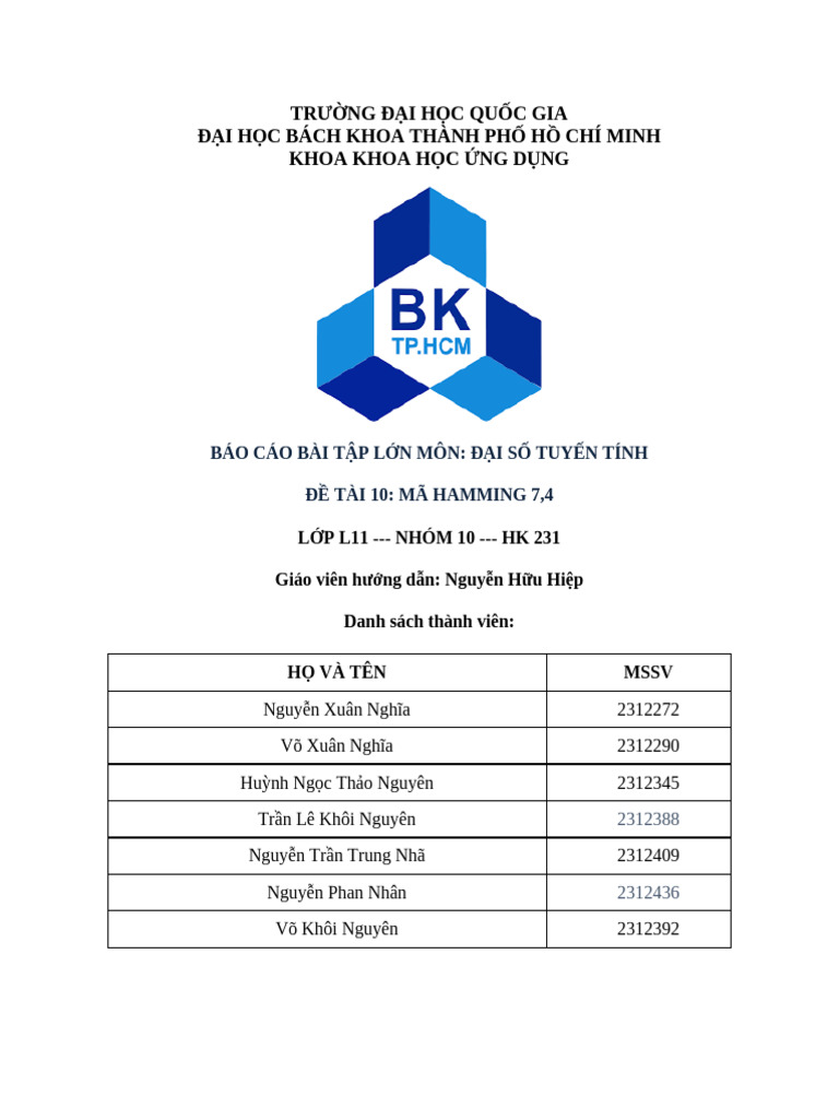 DSTT 231 L11 Nhom10 | PDF