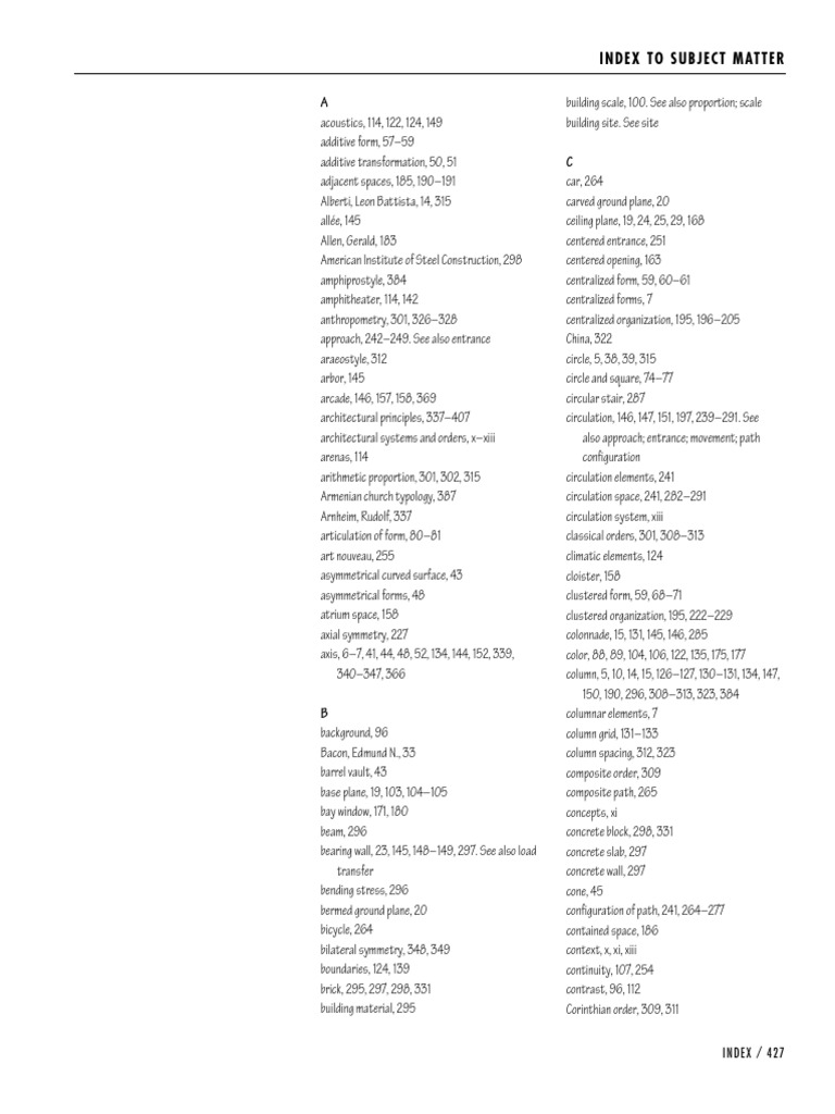 Ching-Architecture Form Space Order-442 | PDF | Column | Architectural Elements