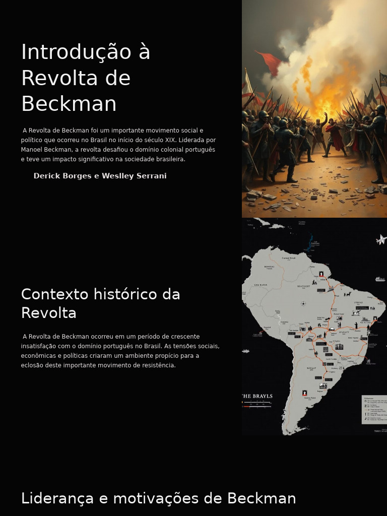 Revolta de Beckman: Resistência Colonial | PDF | Brasil | Liderança