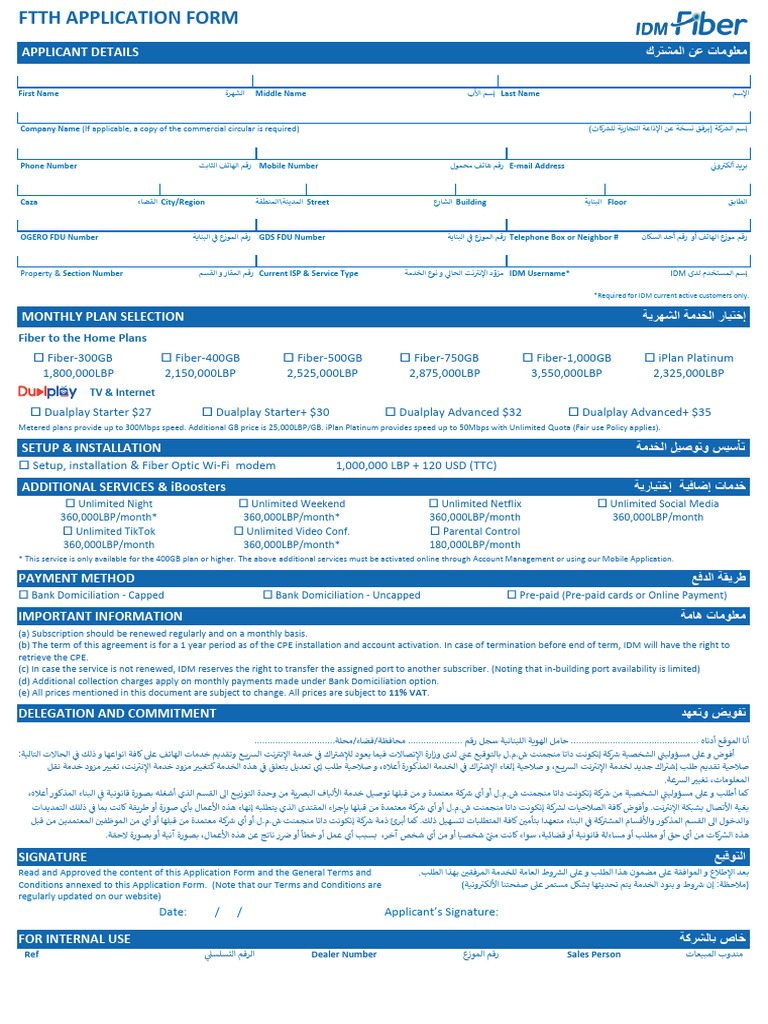 IDM Fiber Application (1) | PDF