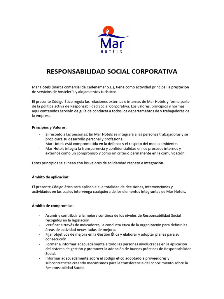 Responsabilidad Social Corporativa Batle | PDF | Responsabilidad social corporativa | Business