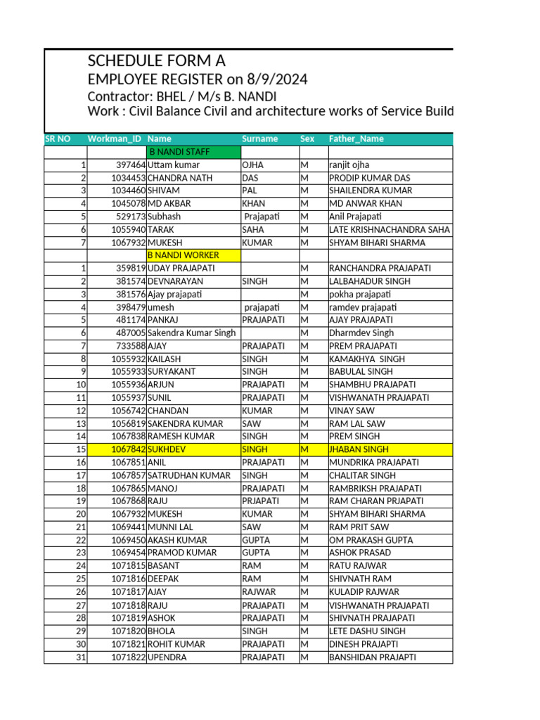 80219_Emp_Register (4) | PDF | Banking | Institutional Investors